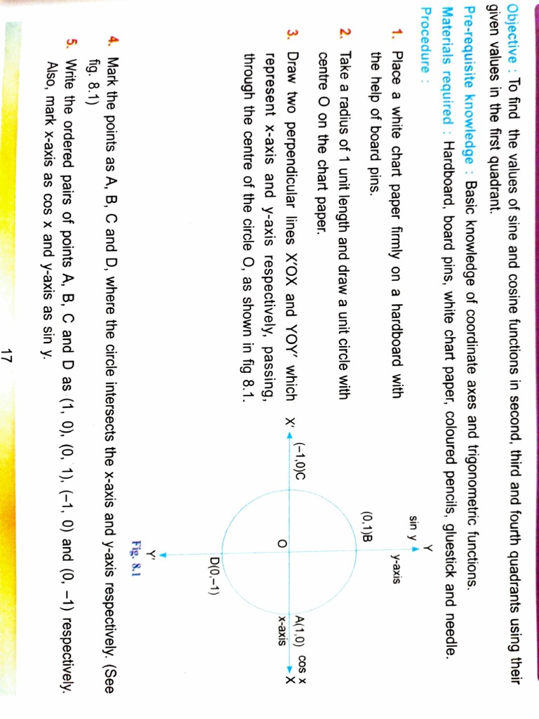 Activity 3 Pdf Trigonometric Functions Cartesian Coordinate System