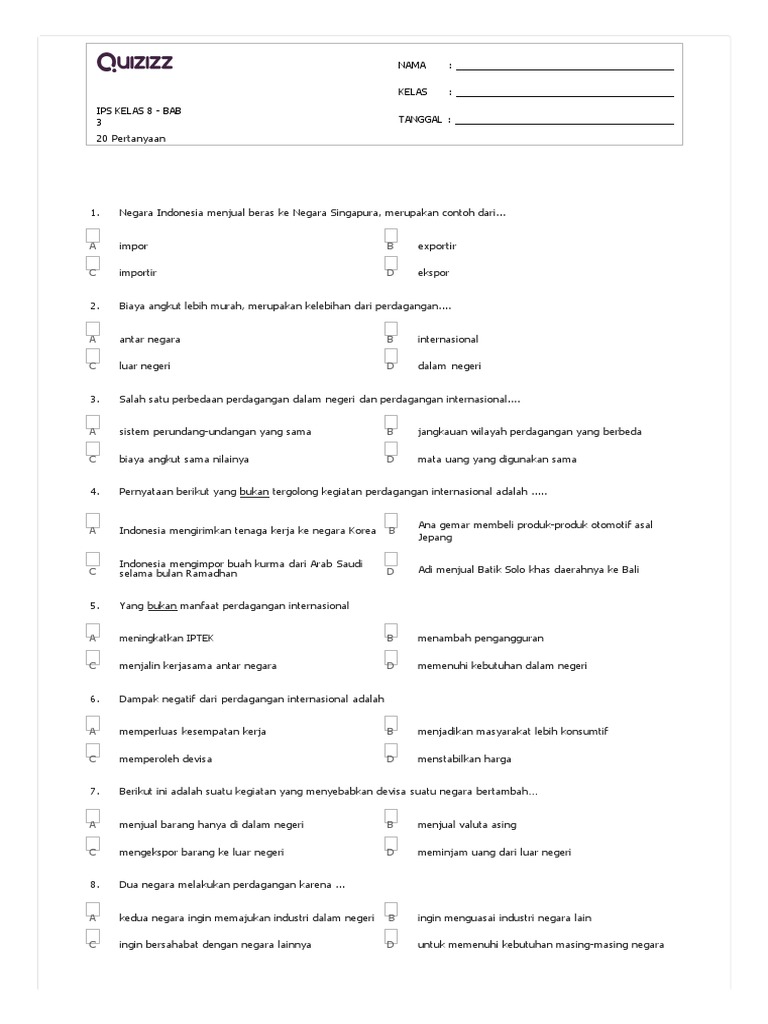 Ips Kelas 8 - Bab 3 | PDF