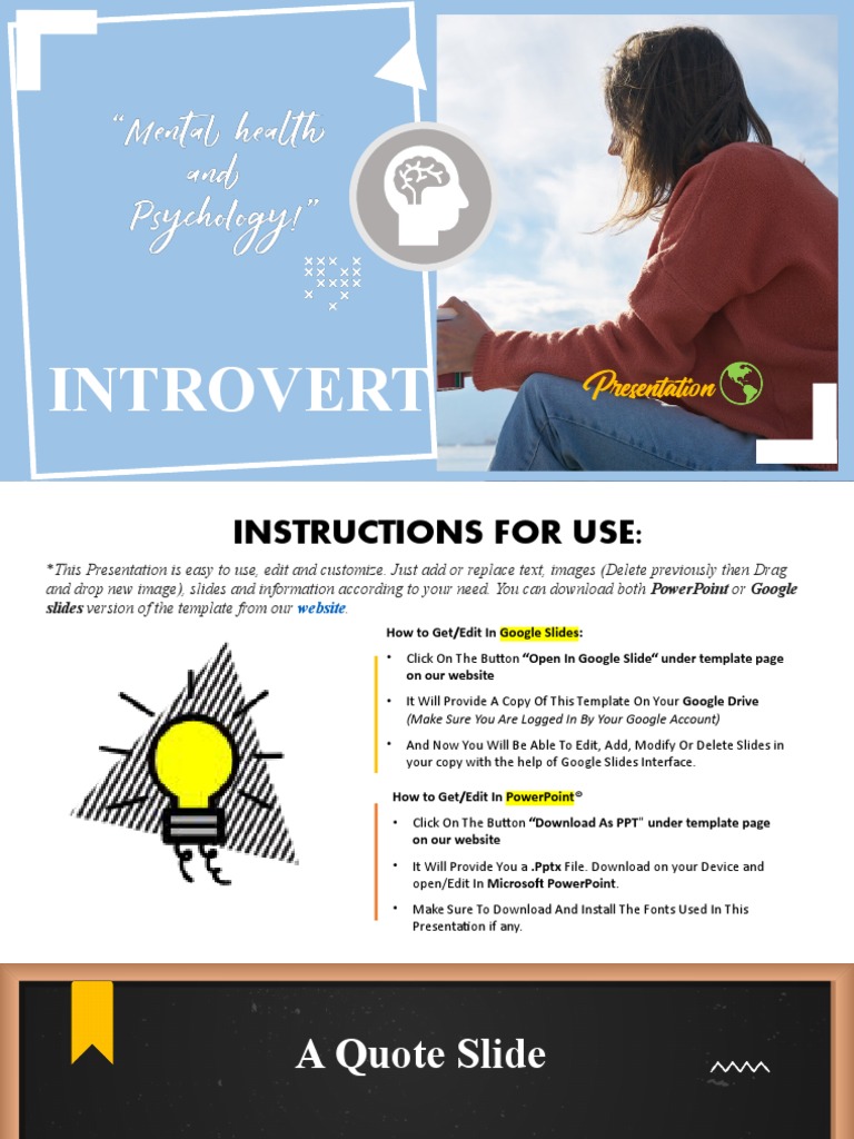 Introvert PPT Presentation Template | PDF | Microsoft Power Point | Software Development