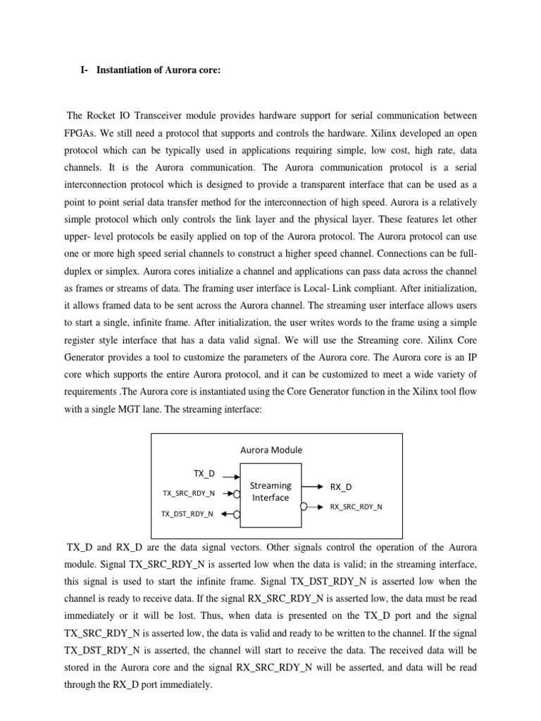 Rocket Io Aurora Core For Xilinx Virtex II Pro Board | PDF ...