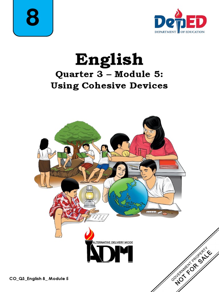 English8 Q3 Module5 Using Cohesive Devices V2 | PDF | Sentence (Linguistics) | Linguistics