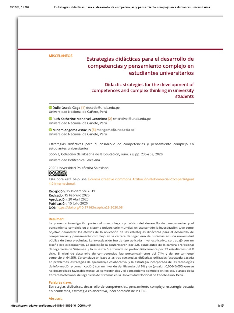 Estrategias Didácticas para El Desarrollo de Competencias | PDF | Aprendizaje | Evaluación