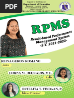 RPMS 2022 2023 Pink Design | PDF | Lesson Plan | Educational Assessment