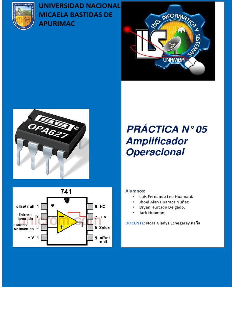 Practica de OPAM | PDF | Amplificador operacional | Amplificador