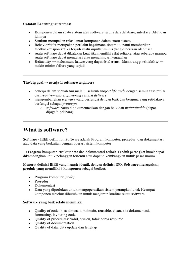 W01 - Pengenalan Tentang RPL | PDF