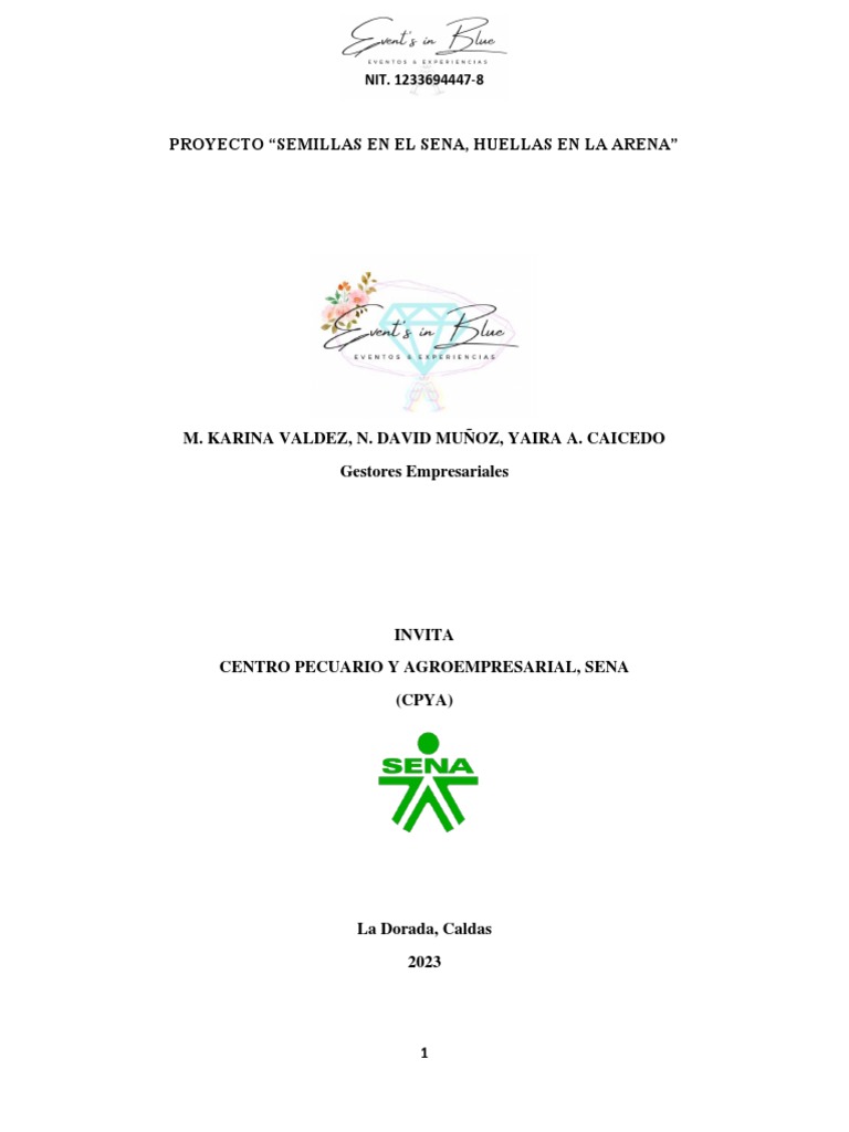 Proyecto Sena | PDF | Planificación | Logística