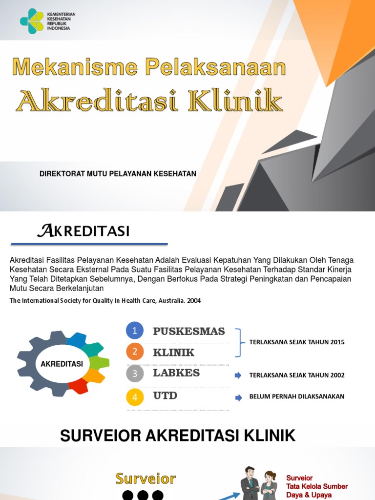 Akreditasi Klinik: Standar & Proses | PDF