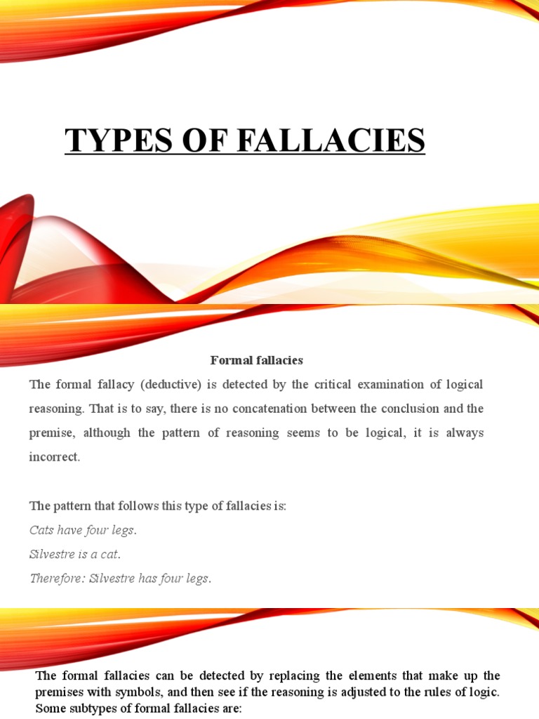 Types of Fallacies | PDF | Fallacy | Argument