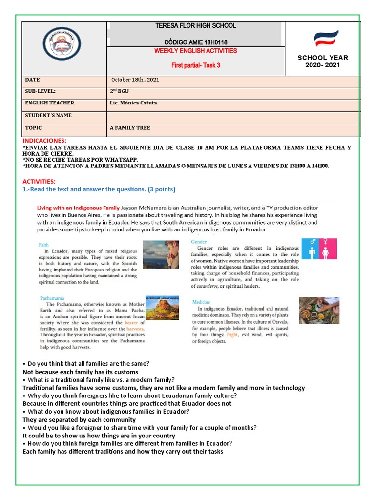 Family Tree Task 3-Parcial 1 | PDF