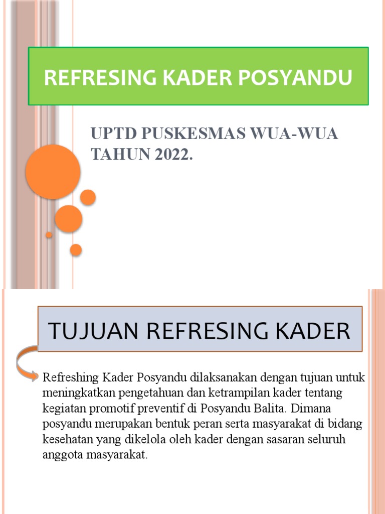 Refresing Kader 2022 | PDF
