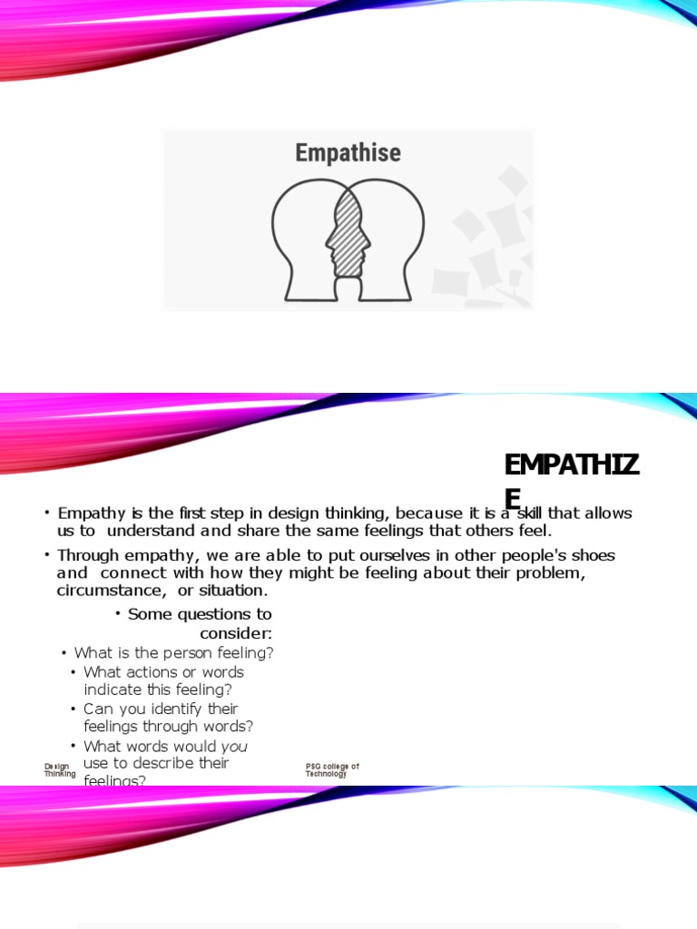 1 Empathize | PDF | Empathy | Design Thinking