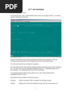 CA7 Scheduling Documentation