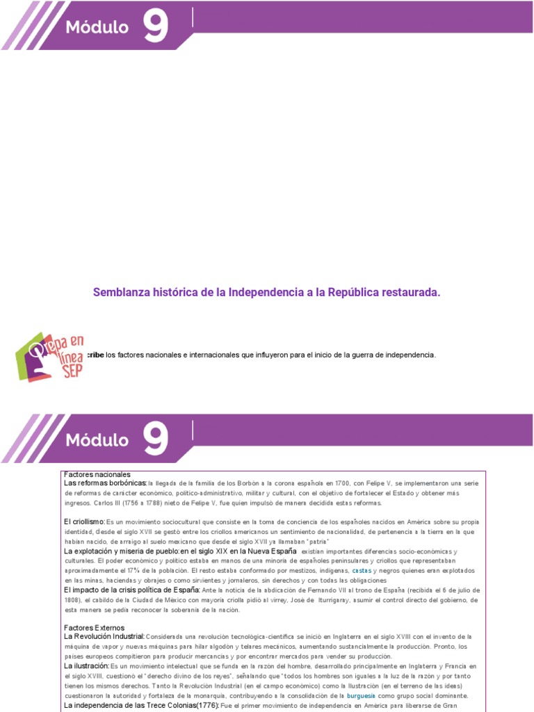 Actividad Integradora 2 Módulo 9 | PDF | revolución Francesa | México