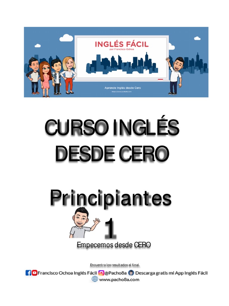 Inglés Desde CERO - Principiantes 1 | PDF | Sintaxis | Unidades Semánticas