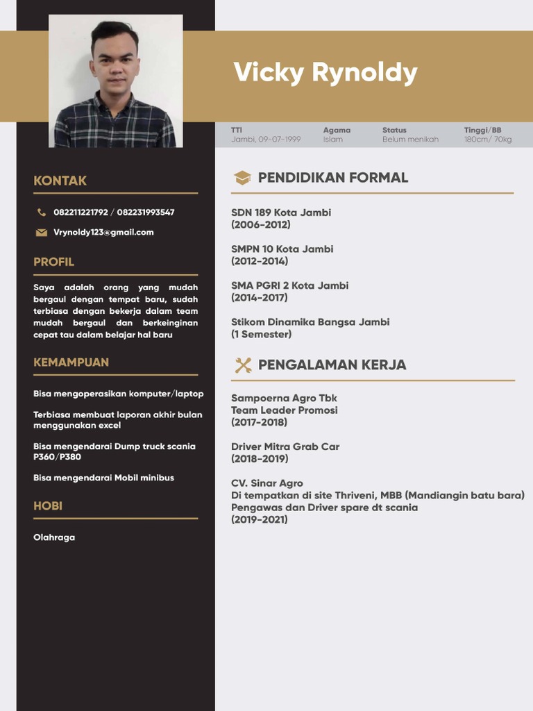 CV Vicky Rynoldy | PDF