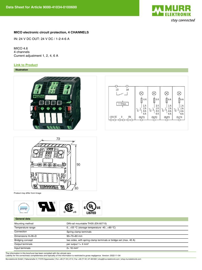 9000-41034-0100600 - Data Sheet - en | PDF | Electrical Equipment ...