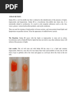 Sudan III Test for Lipid Detection | PDF