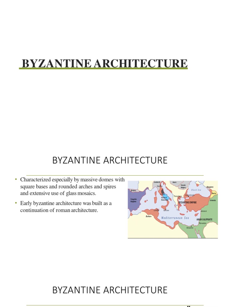 Byzantine Architecture | PDF | Dome | Church (Building)