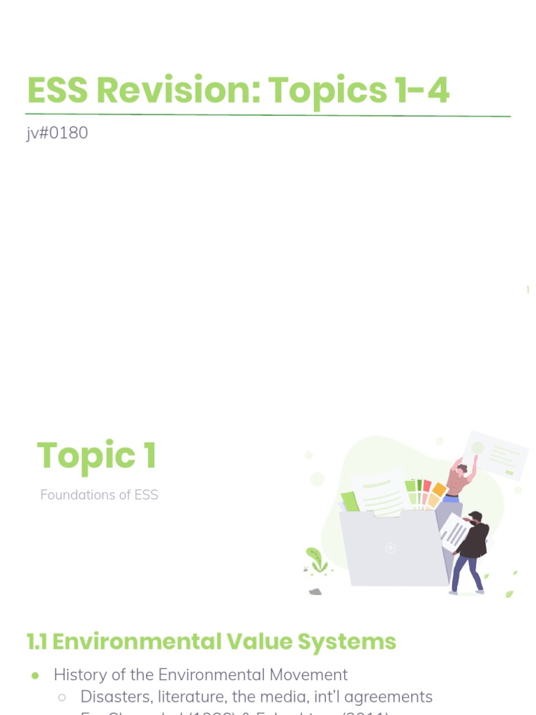 Ess Revision Session 1 Topics 1 4 Concepts Pdf Ecosystem