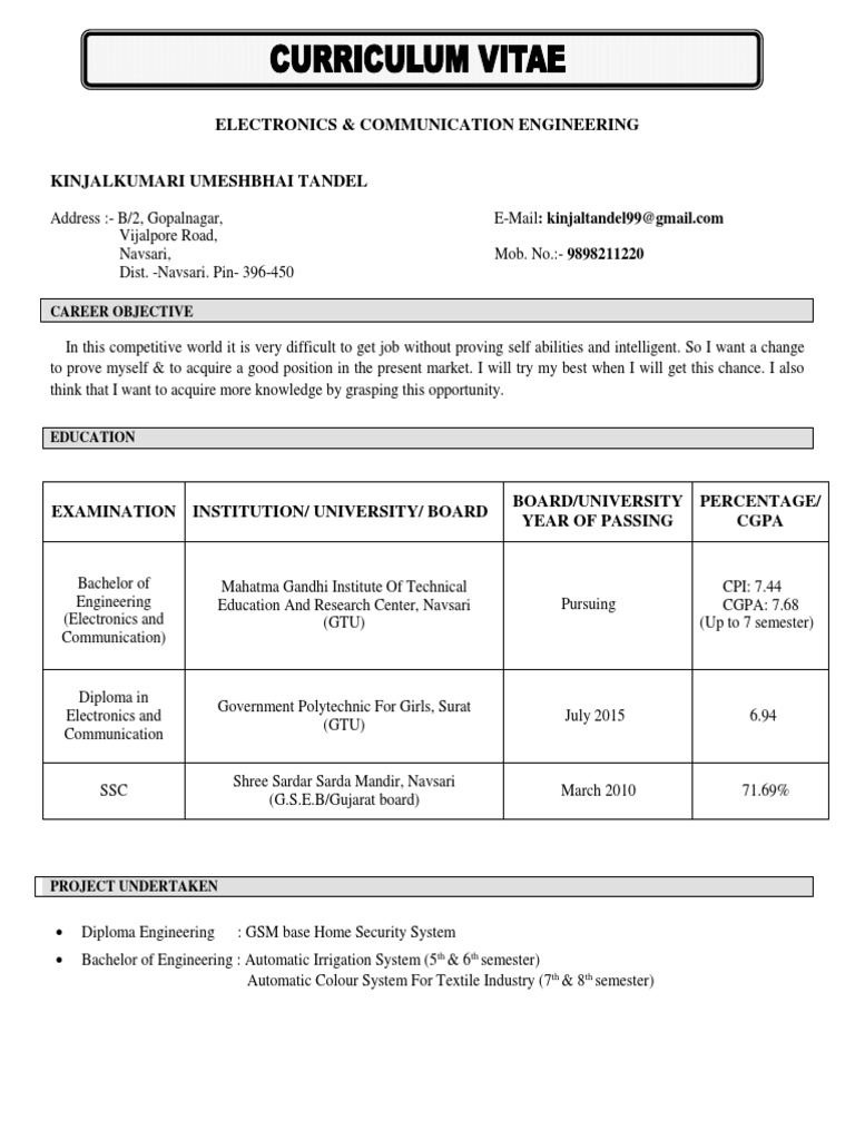 Kinjal Resume | PDF
