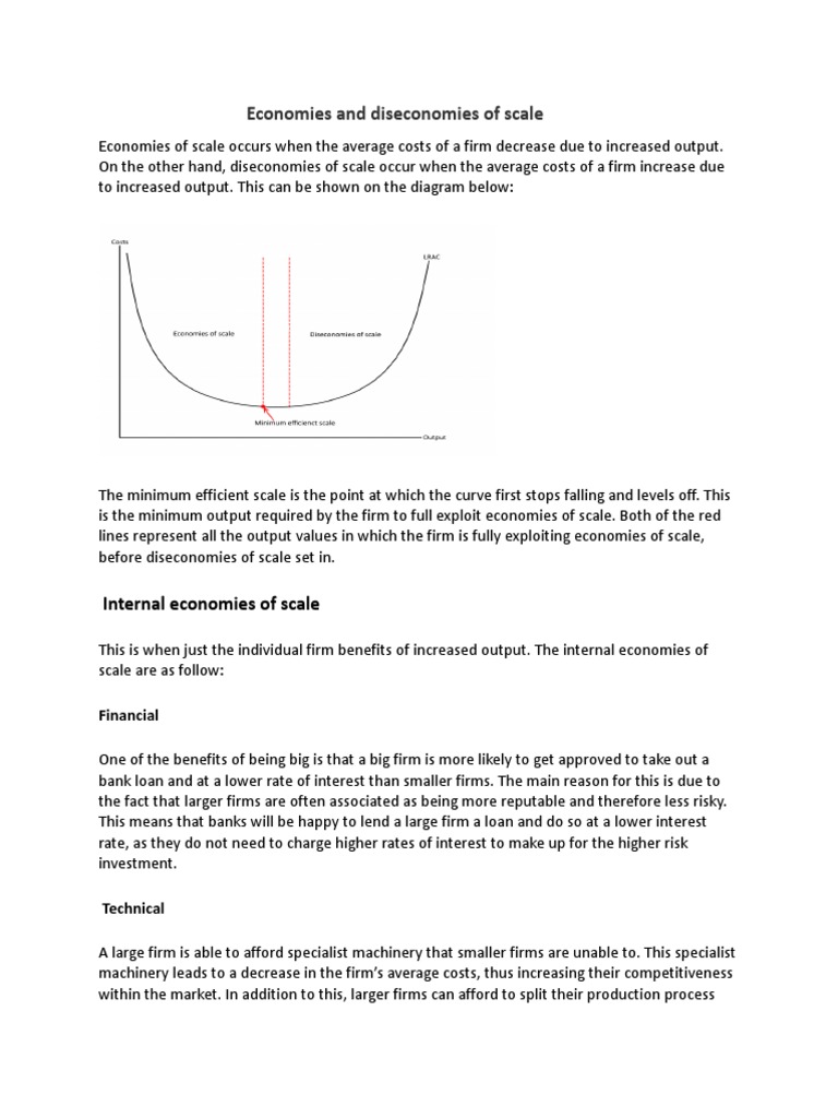 Understanding Economies and Diseconomies of Scale | PDF | Economies Of ...
