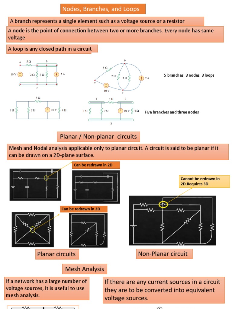 Mesh Nodal Analysis 1 | PDF | Electrical Network | Materials Science