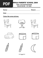 Baby Class Term III | PDF