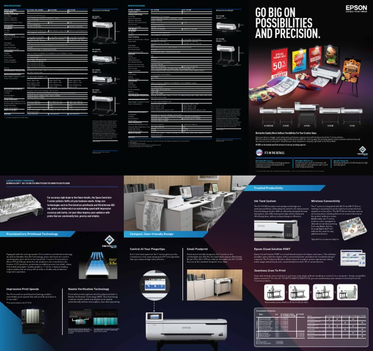 Epson SC-T3130 - T3130M - 5130M (No Address) | PDF | Printer (Computing) | Image Scanner