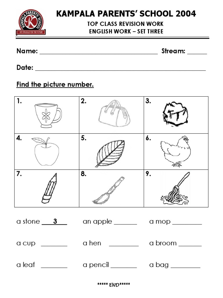 Kampala Parents' School 2004 Top Class Revision Work: A Collection of Exercises Covering English ...