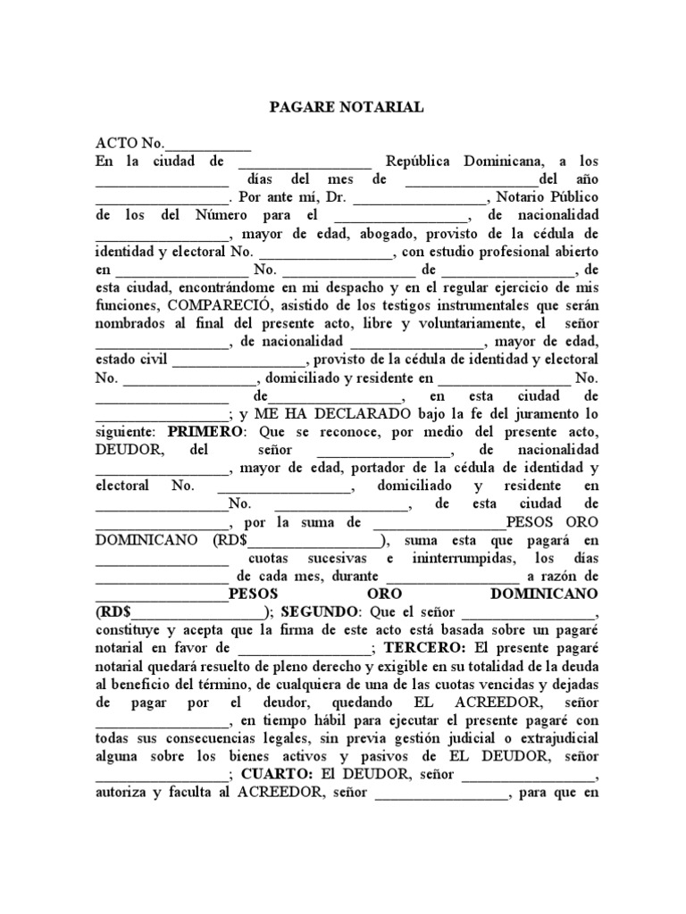 Pagare Notarial
