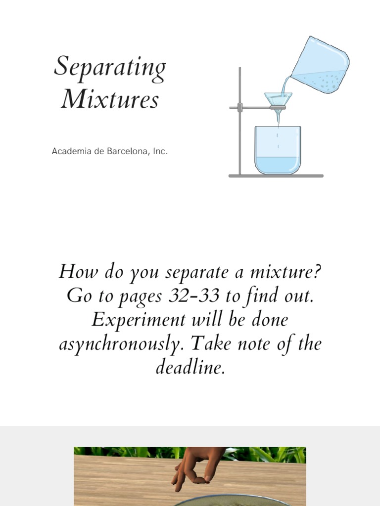 Methods of Separating Mixtures | PDF