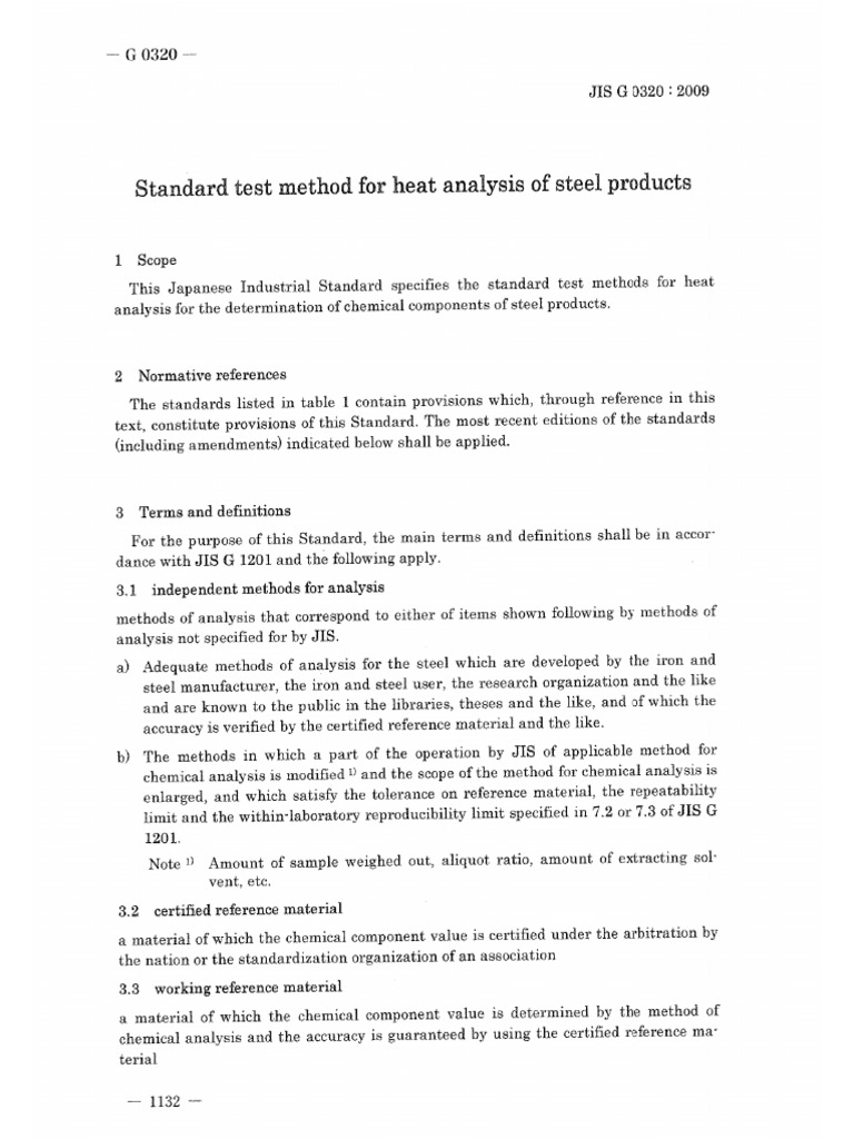 Jis G 0320 | PDF