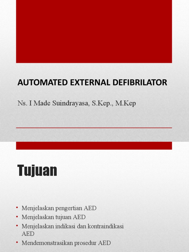 BCLS (Automated External Defibrilator) | PDF