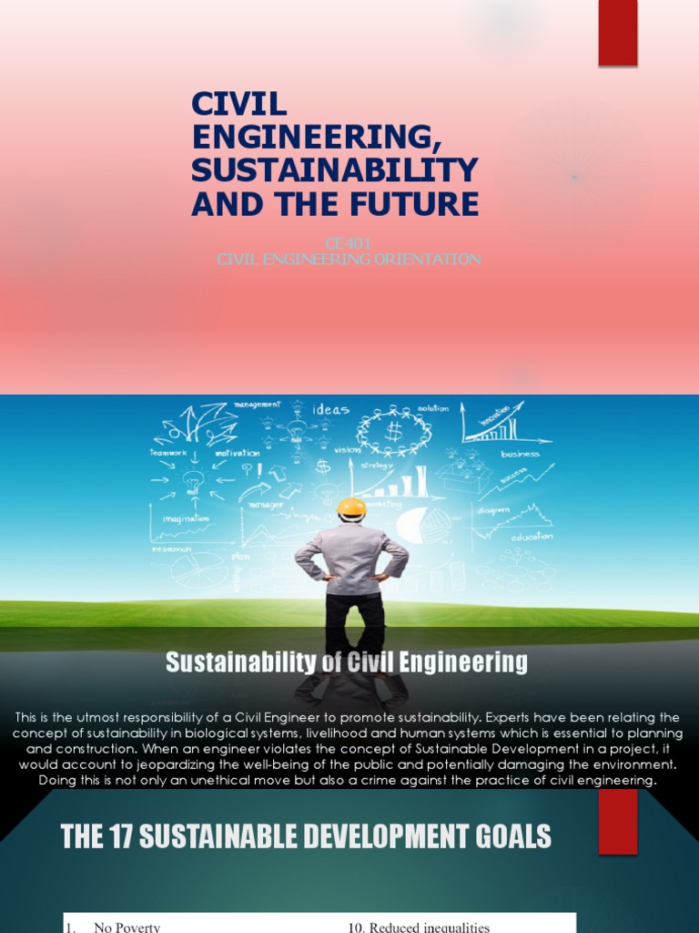 Civil Engineering Sustainability and The Future | PDF | Sustainability | Resource