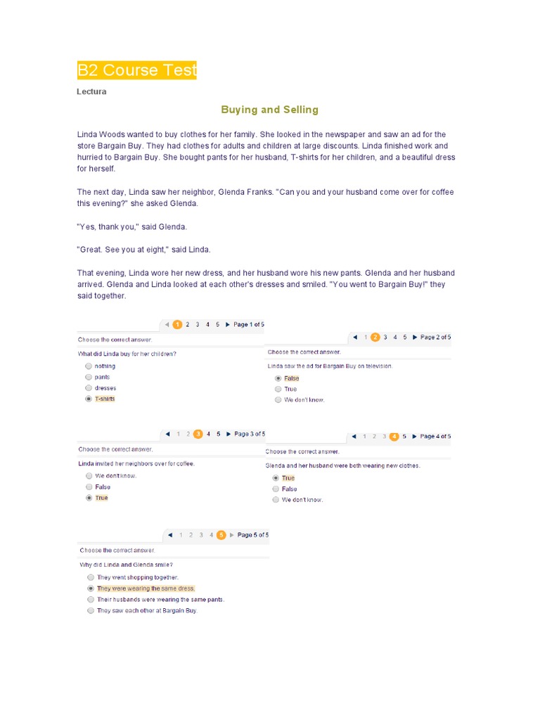 B2 Final Test - Resuelto | PDF