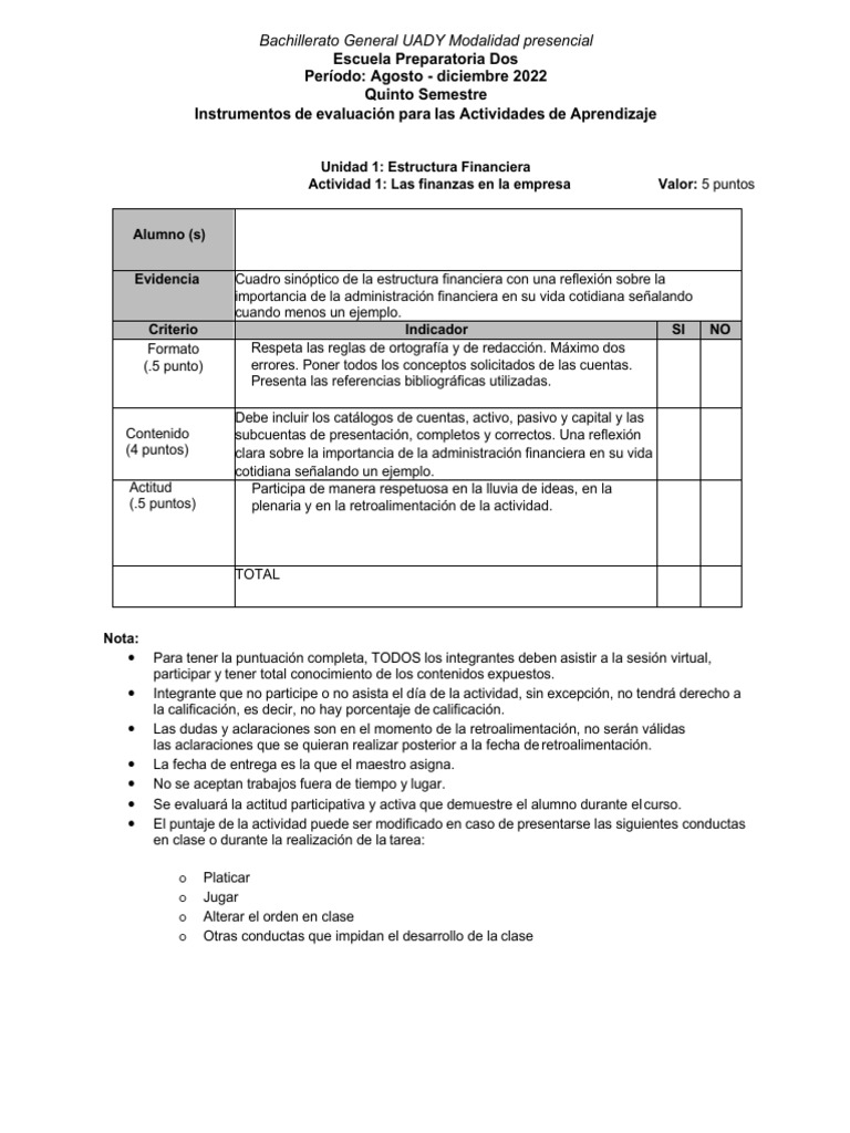 Instrumentos de Evaluación AFE | PDF | Evaluación | Aprendizaje