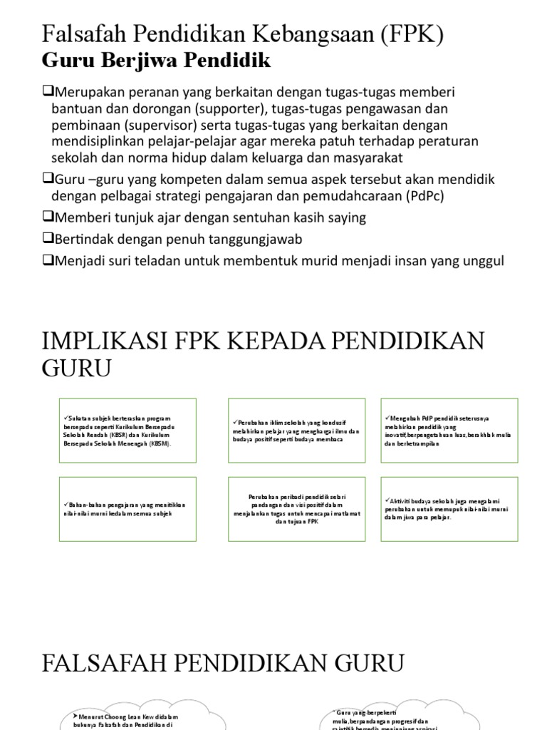 Falsafah Pendidikan Kebangsaan Pdf