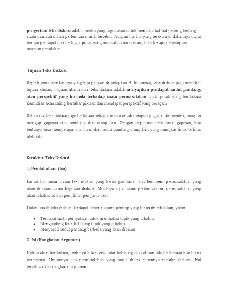 Teks Diskusi | PDF