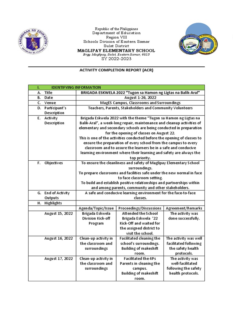 Acr Be '22 | PDF | Classroom | Cognition