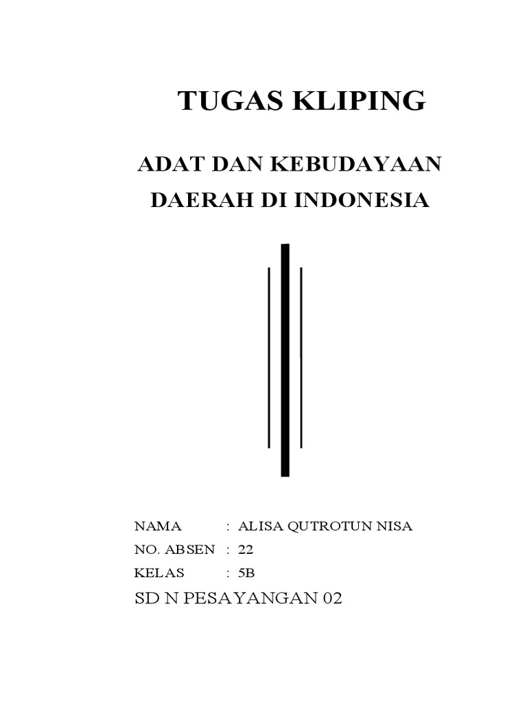 Cover Kliping SD Pesayangan 02 | PDF