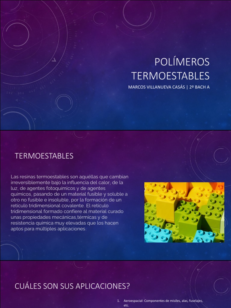 Polímeros Termoestables | PDF | Epoxy | Poliuretano