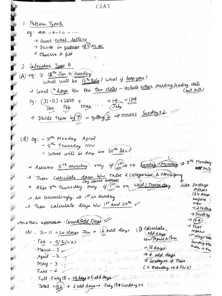 CSAT Short Notes | PDF