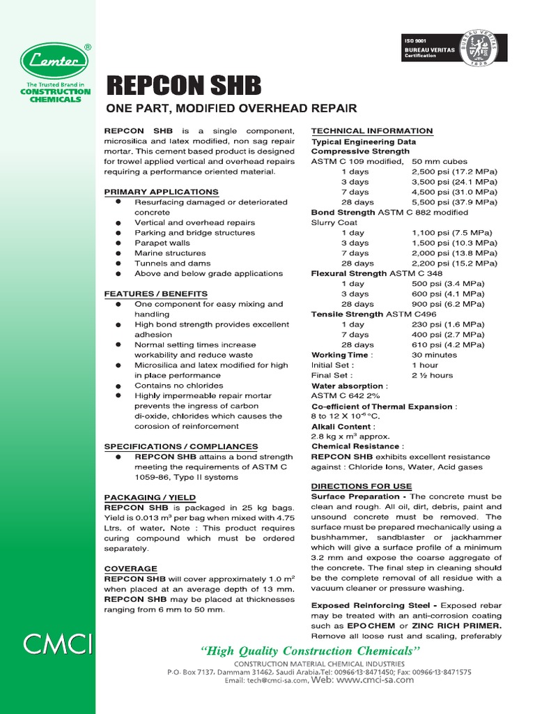 Repcon SHB-215 | PDF