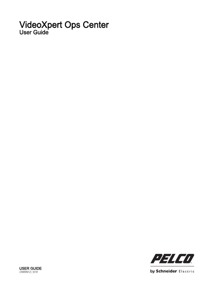 Pelco VideoXpert Ops Center User Guide | PDF | Login | Tag (Metadata)