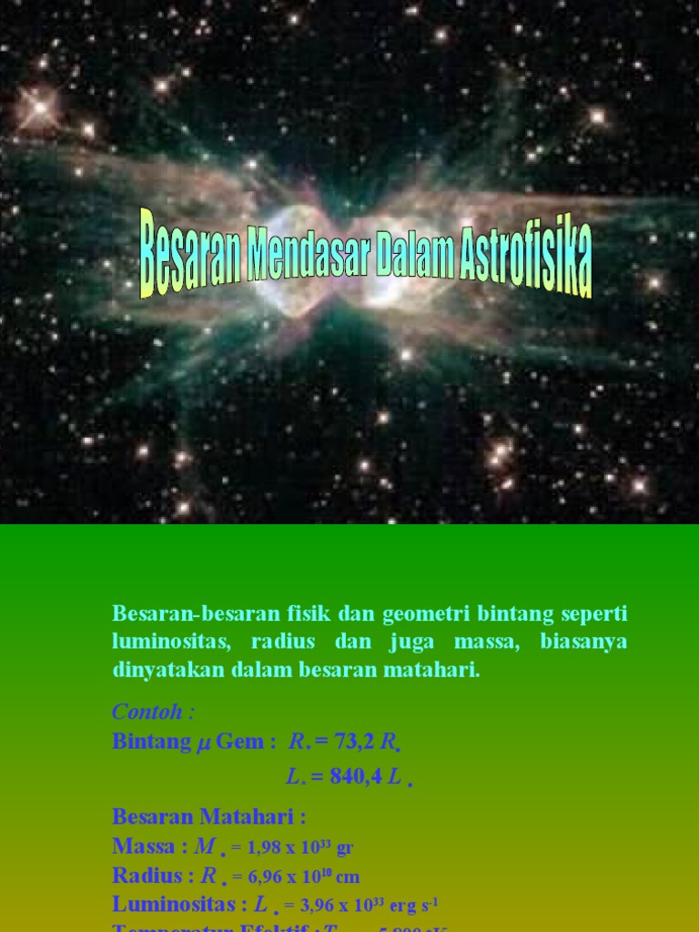 Besaran Astrofisika | PDF
