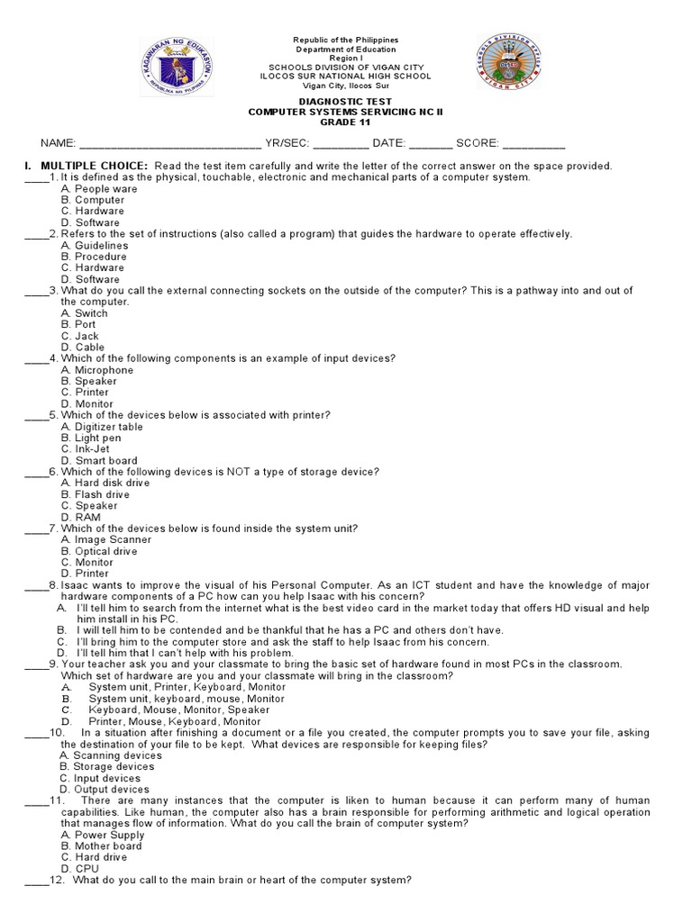 CSS 1st Quarter | PDF | Computer Hardware | Personal Computers
