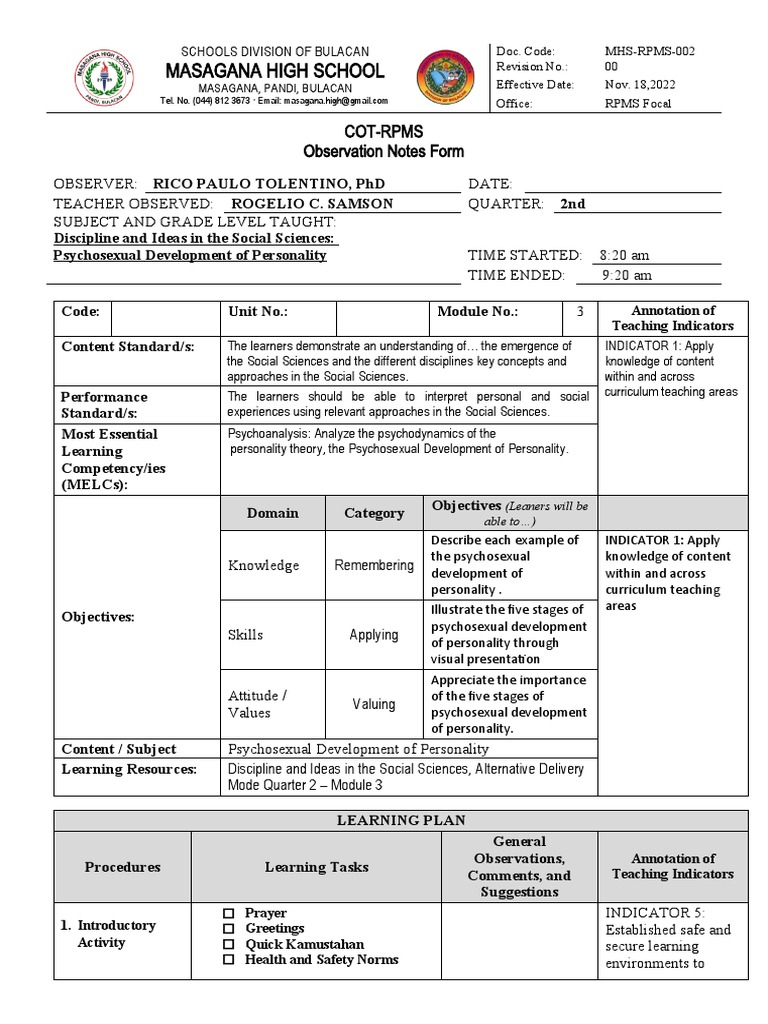 COT Diss | PDF | Learning | Curriculum