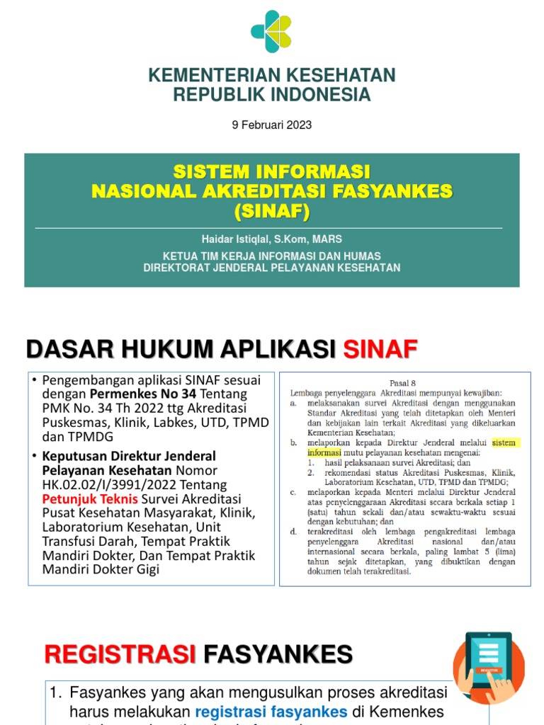 Sosialisasi Aplikasi SINAF | PDF | Bisnis