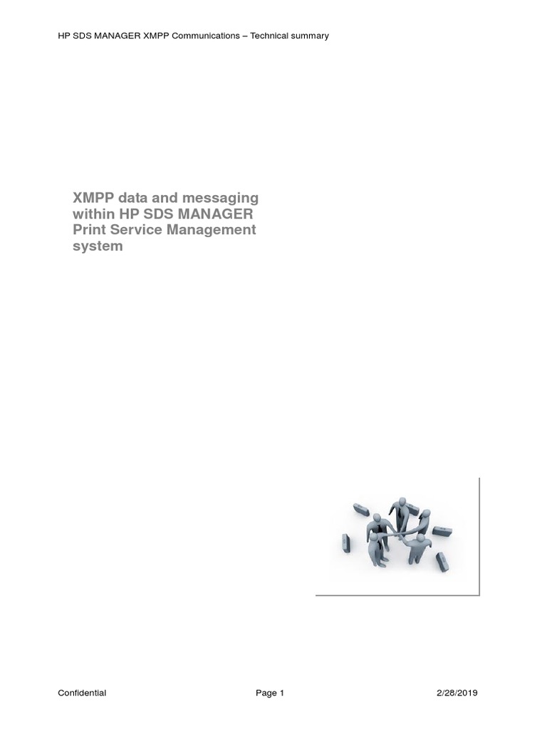XMPP in HP SDS: Secure Print Management | PDF | Instant Messaging | Network Architecture