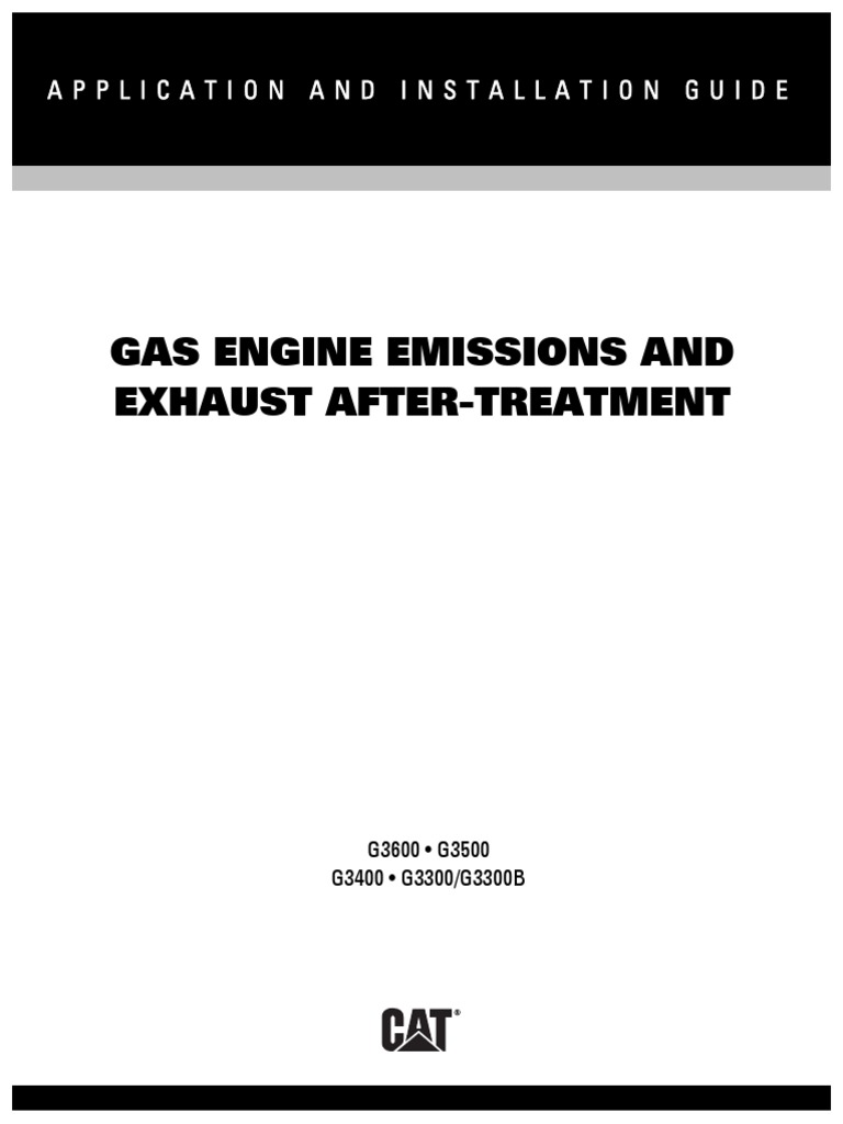 Gas Engines Emissions & Exhaust After-Treatment A&i Guide | PDF ...